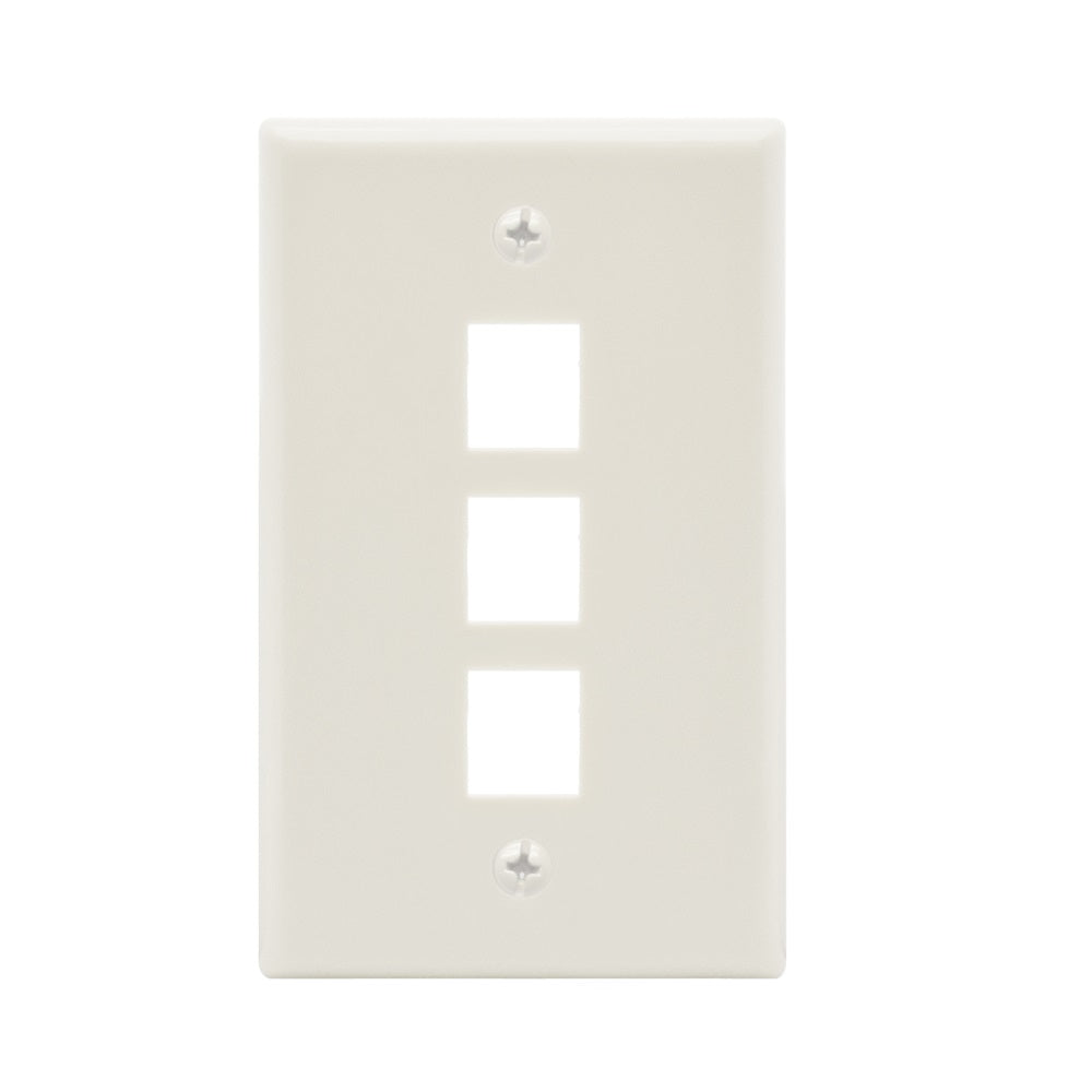 3 Port Keystone Wall Plate