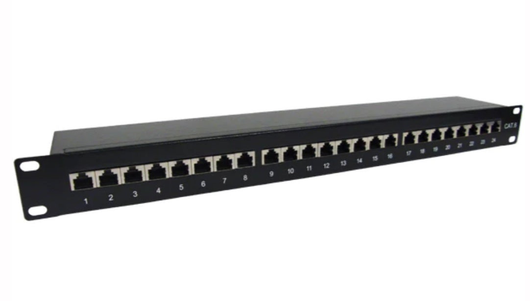 Cat. 6 Shielded 110 Type Patch Panel 24 Port Rackmount